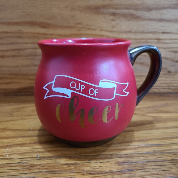 Threshold | Dining | Threshold Cup Of Cheer Mug Stoneware Red White ...